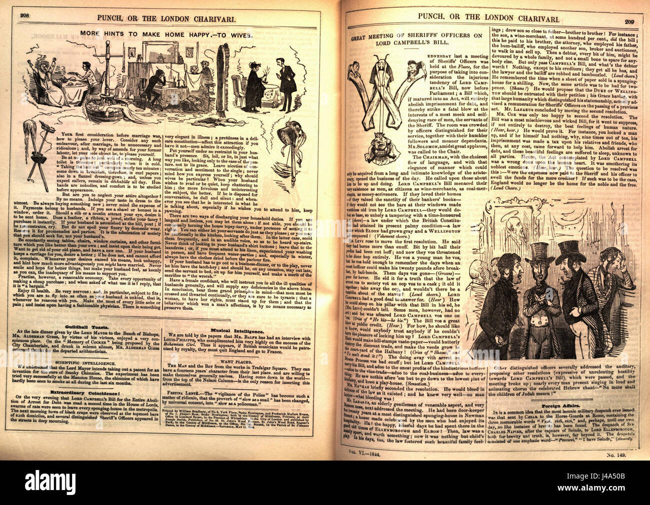 This edition of 'Punch' magazine from May 1844 captures the social and ...