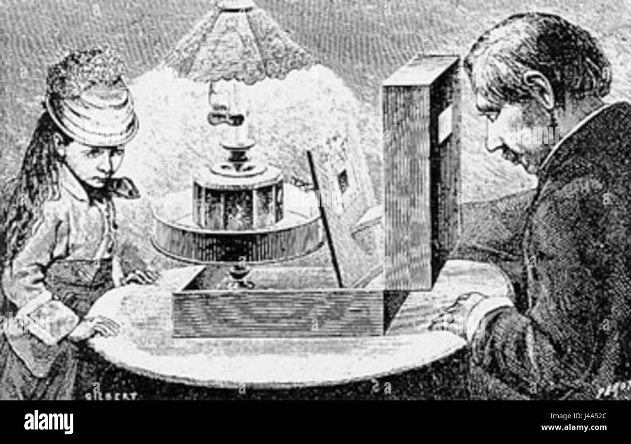 The Praxinoscope, developed by Charles-Ã‰mile Reynaud in the late 19th ...