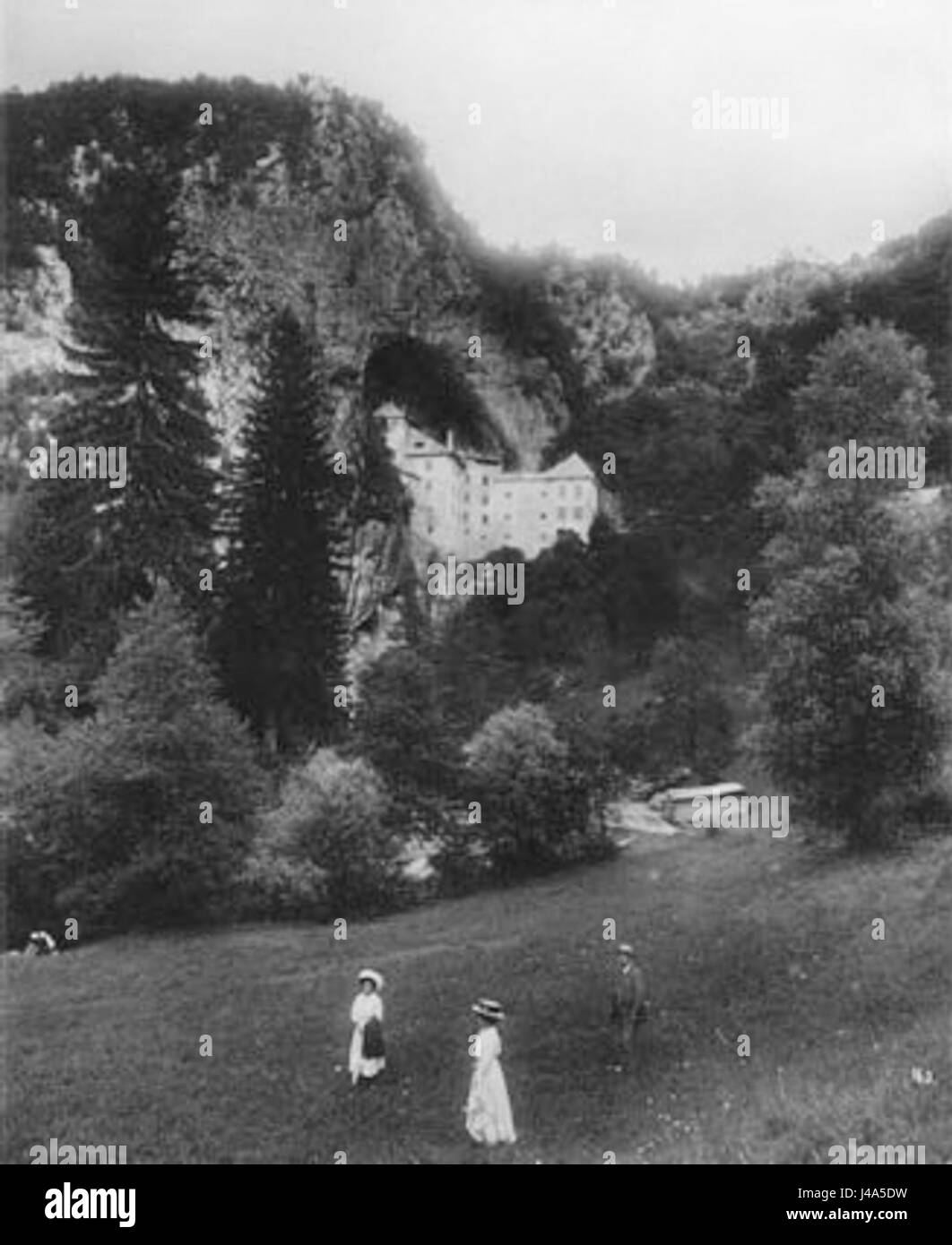 Predjama Castle, located in Slovenia, is famous for its dramatic ...