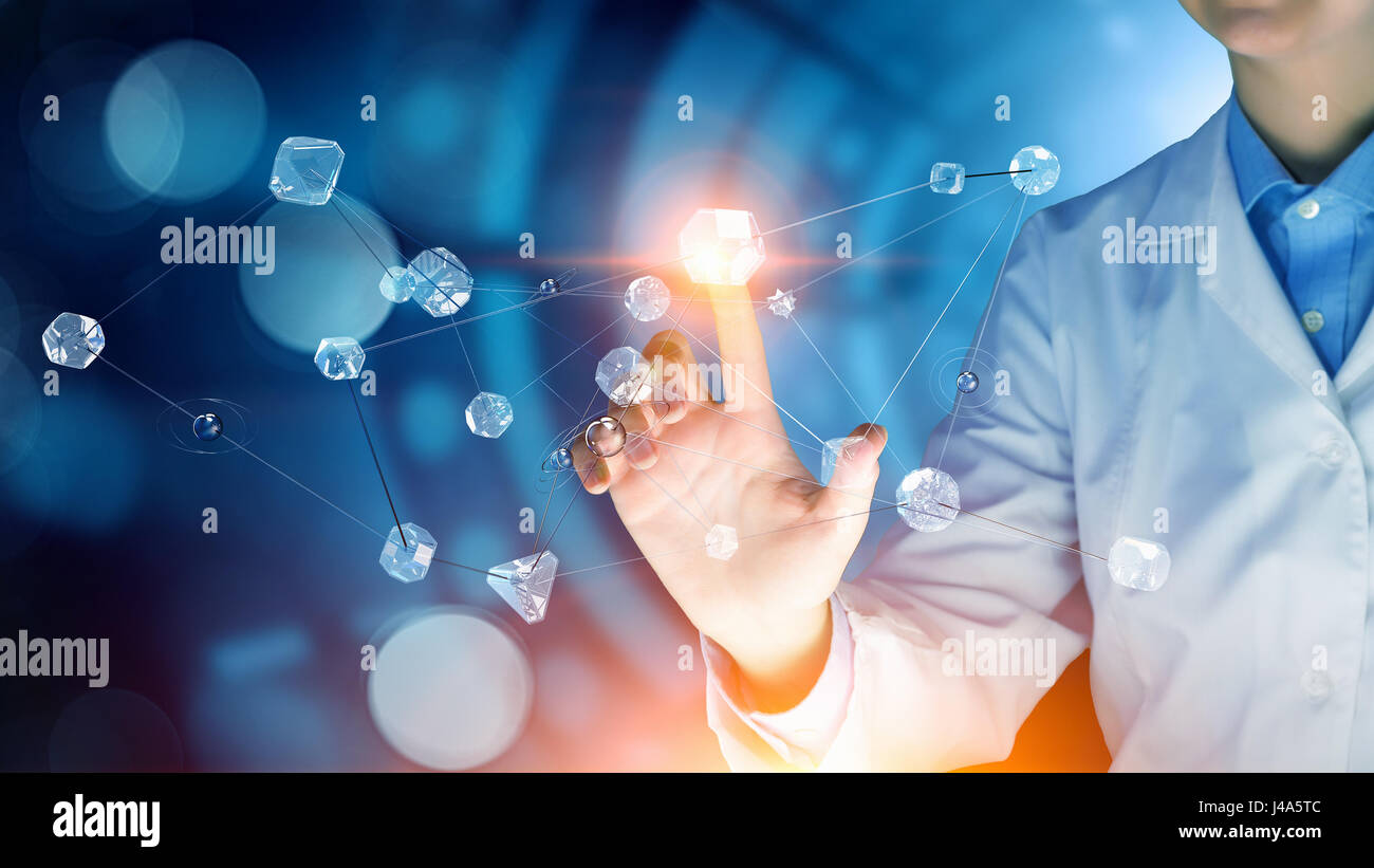 Wireless interaction and connection. Mixed media Stock Photo - Alamy