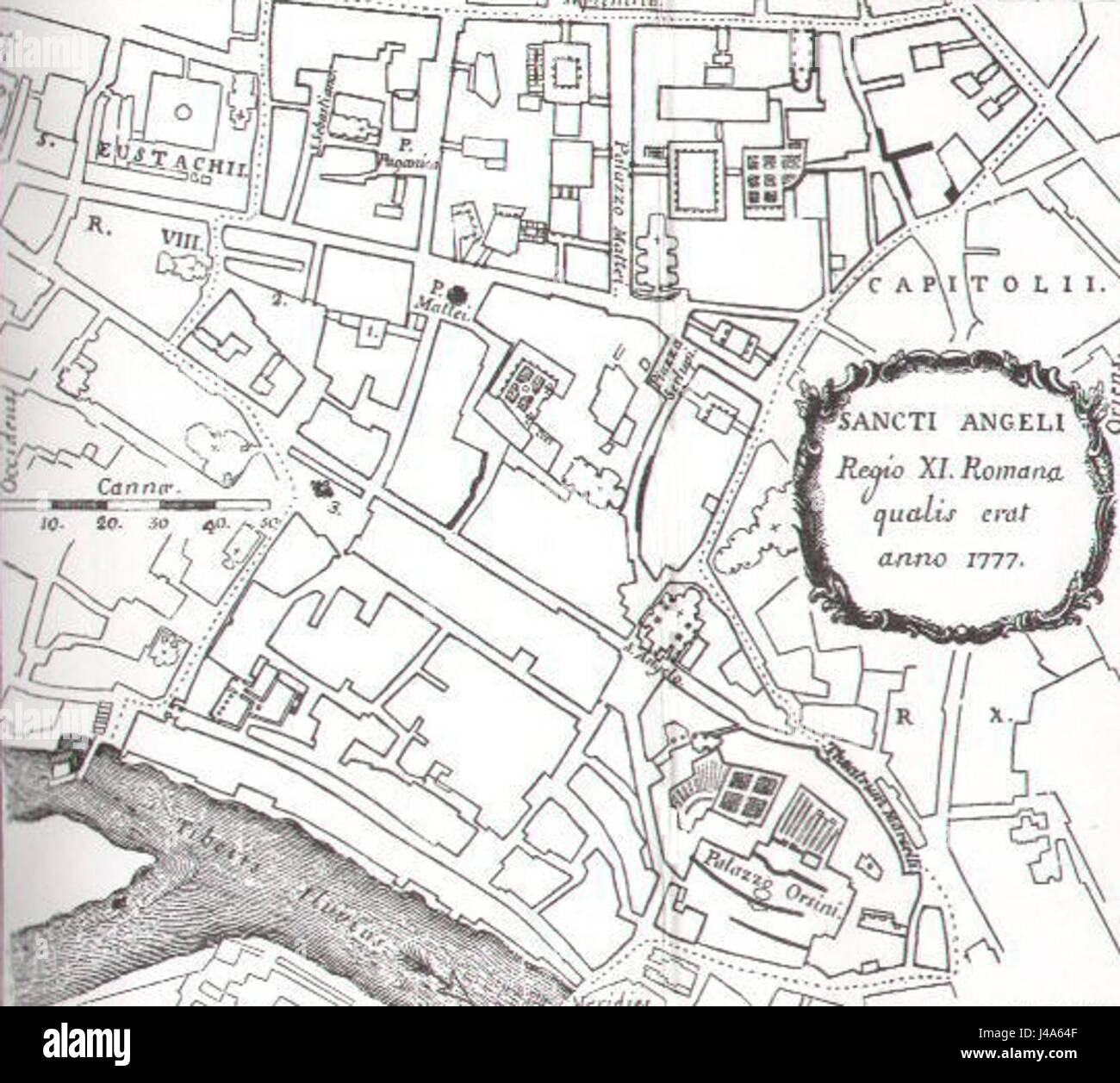 Ancient map of city of rome hi-res stock photography and images - Alamy