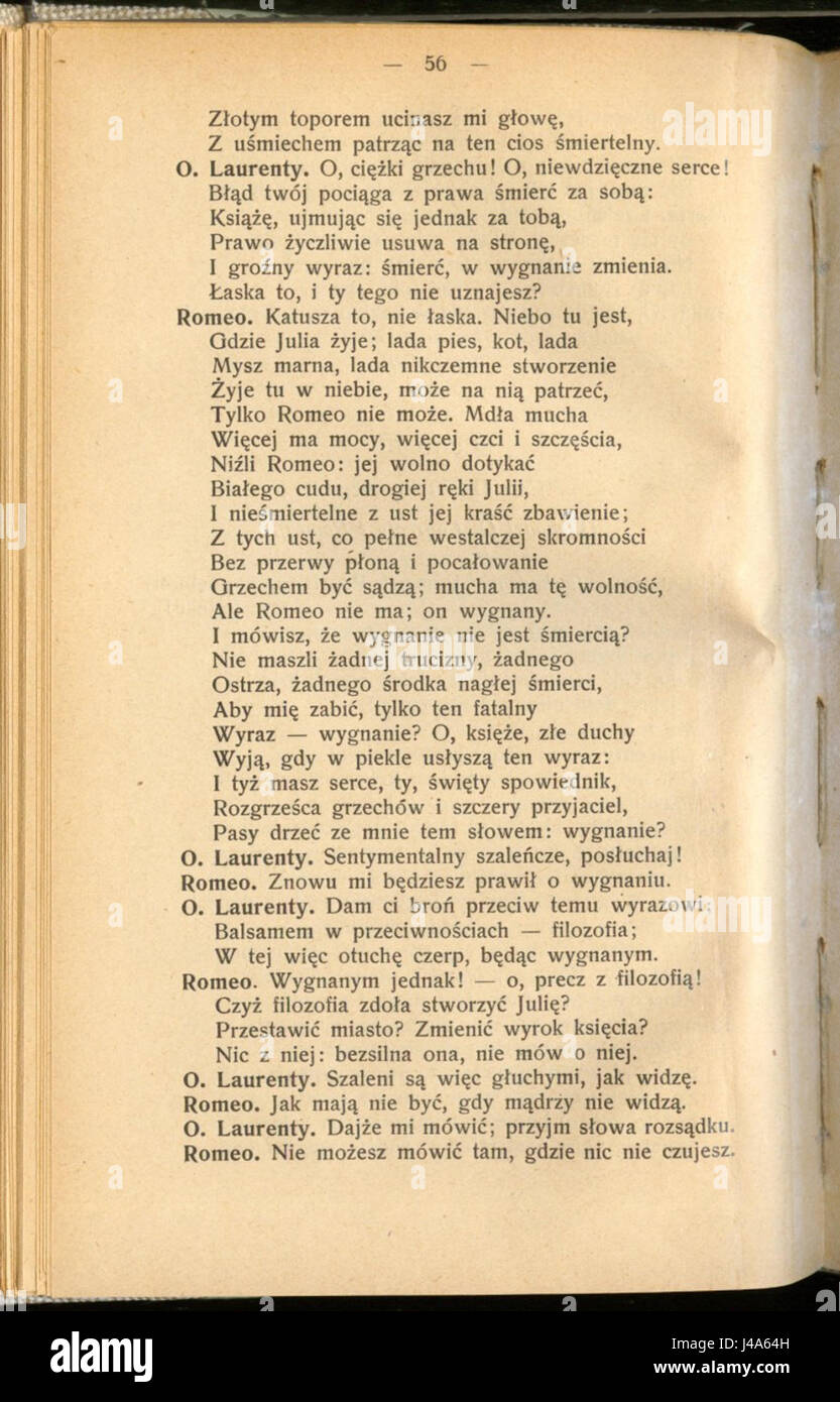 A reference to William Shakespeare's classic tragedy 'Romeo and Juliet ...