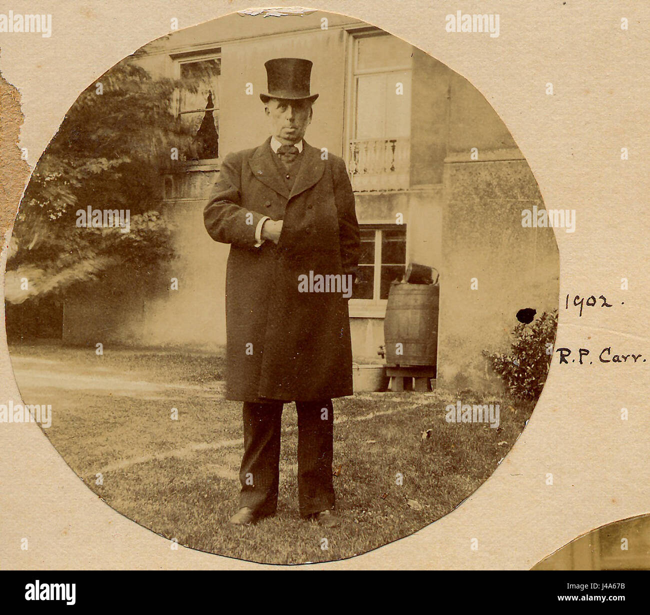 This photograph shows Robert Perry Carr, an American civil engineer and ...