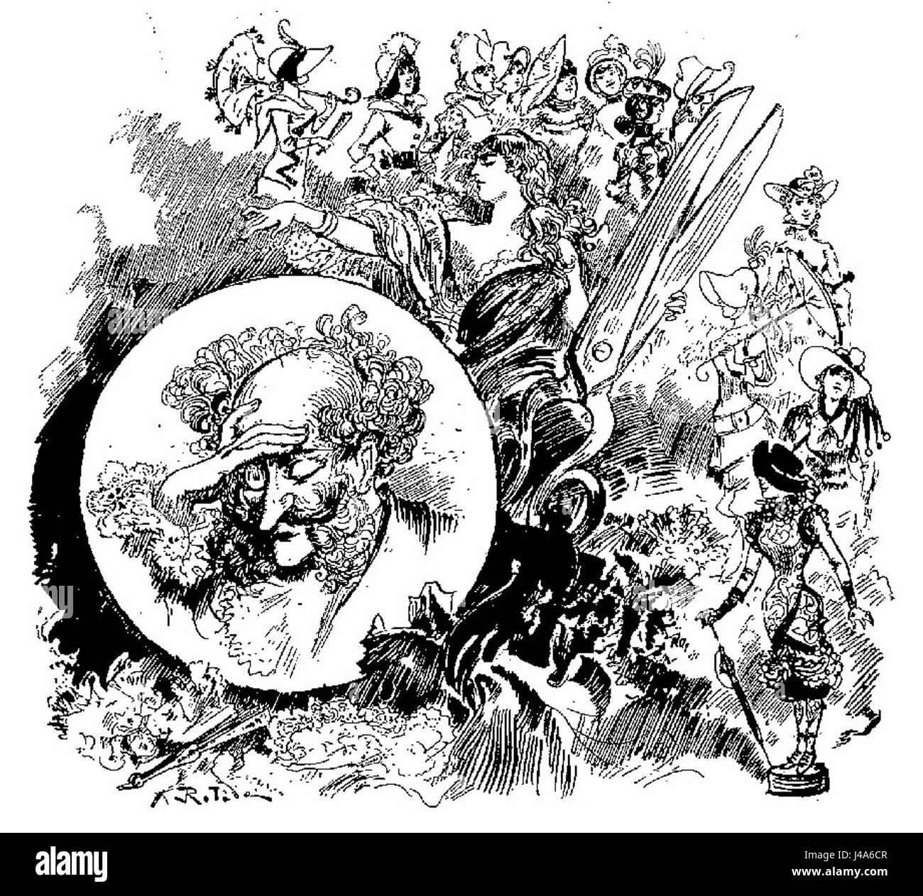 This reference refers to a page in a work by Albert Robida ...