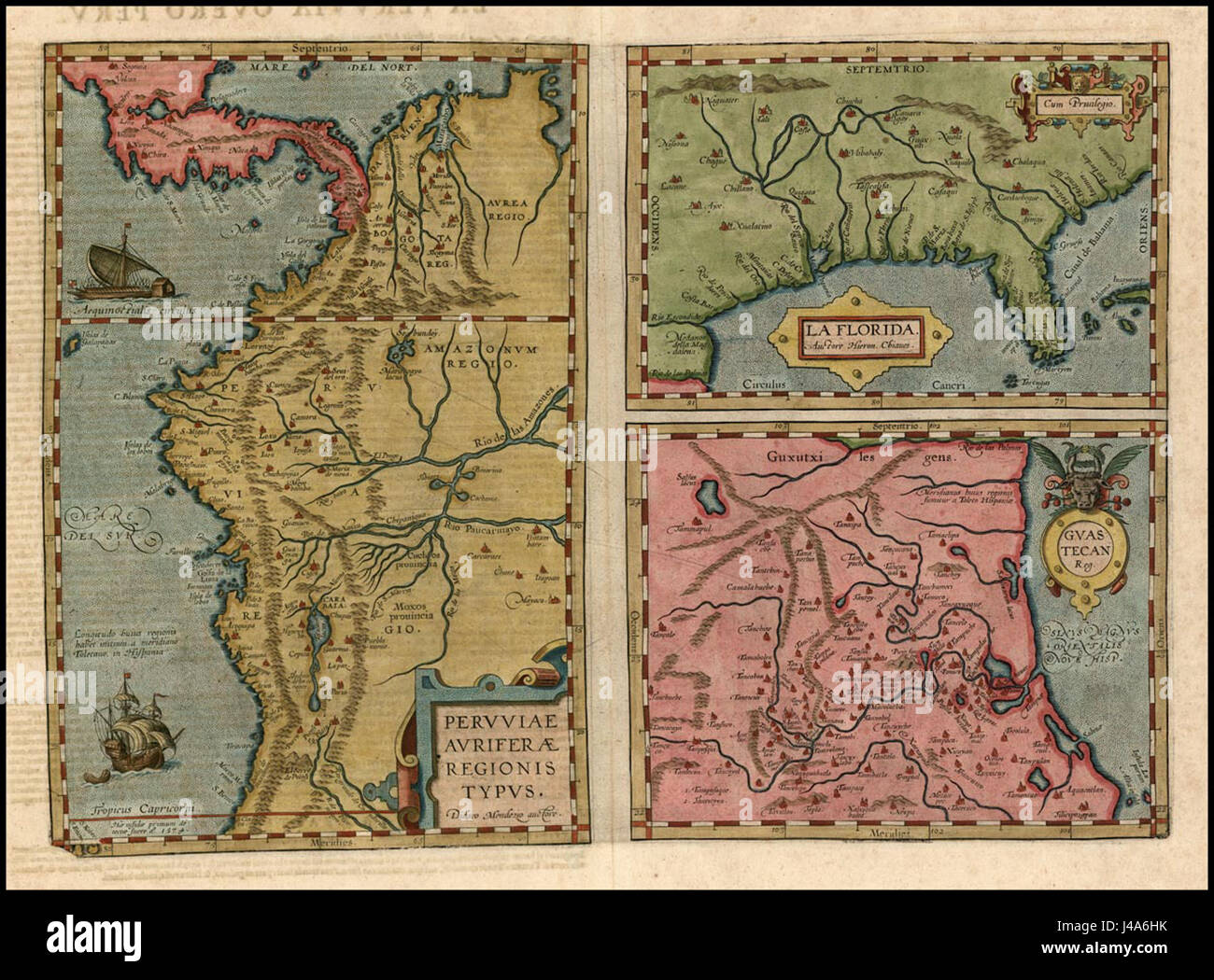 South america trade routes map hi-res stock photography and images - Alamy