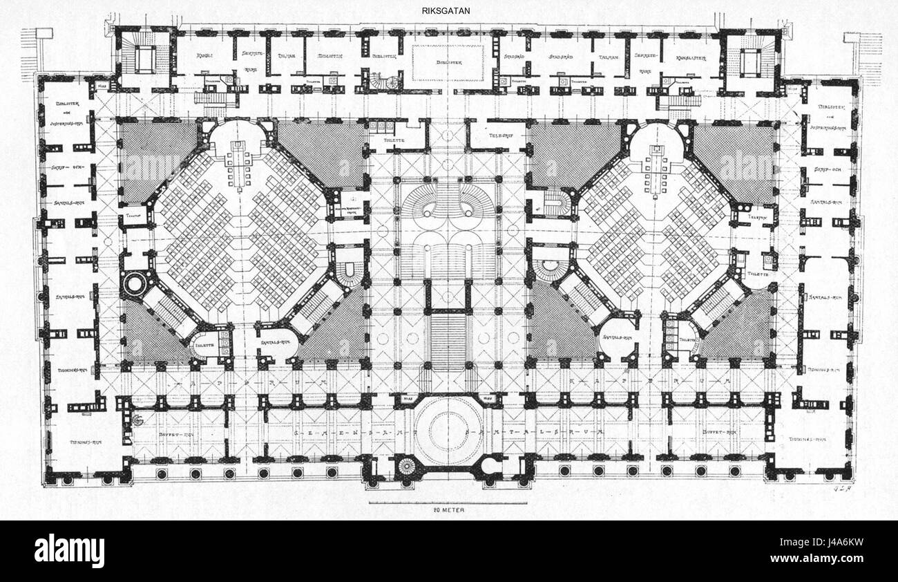 The Riksdagshuset planritning from 1897 refers to the architectural ...