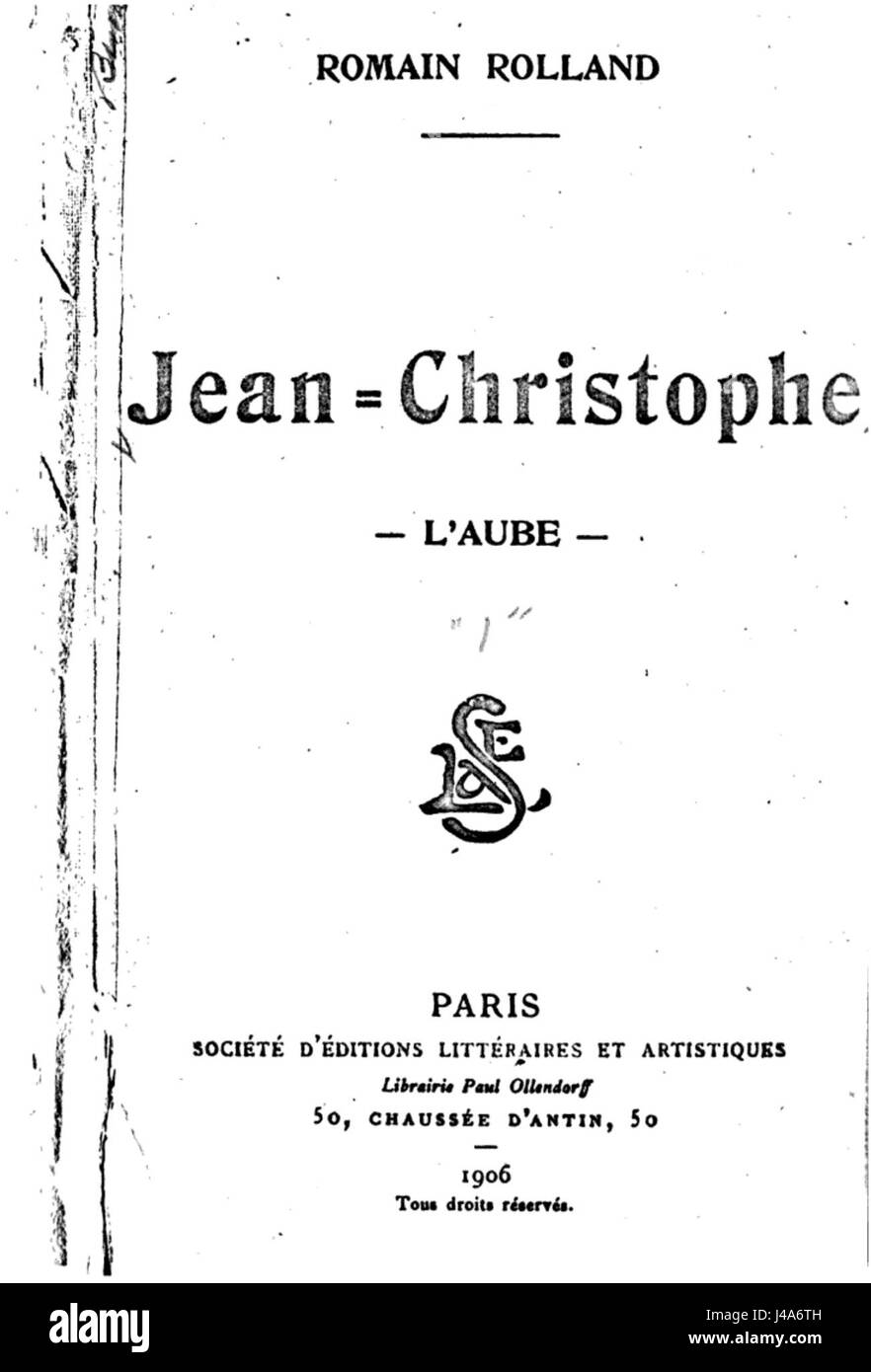 Romain Rollandâ€™s 'Jean Christophe' is a literary work by the French ...