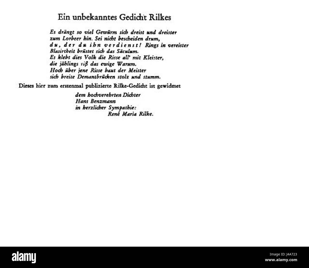 Rainer maria rilke poet hi-res stock photography and images - Alamy