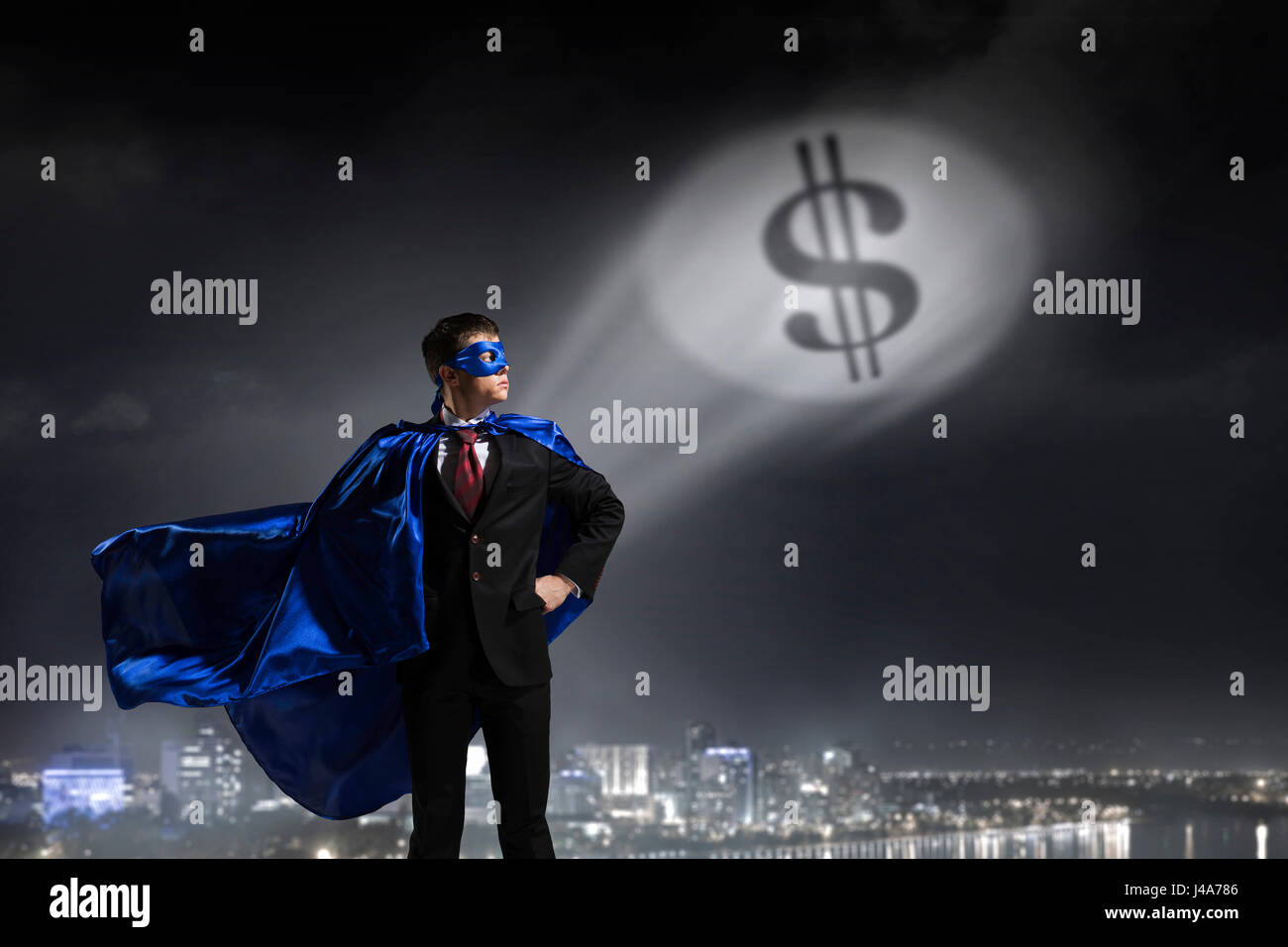 Employee with super skills Stock Photo - Alamy