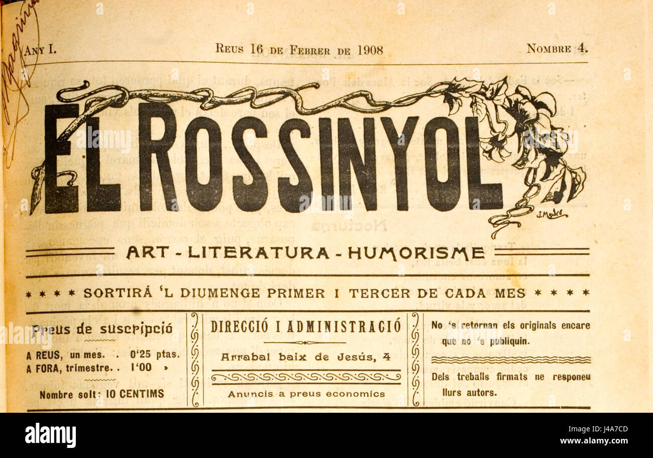 Rossinyol hi-res stock photography and images - Alamy