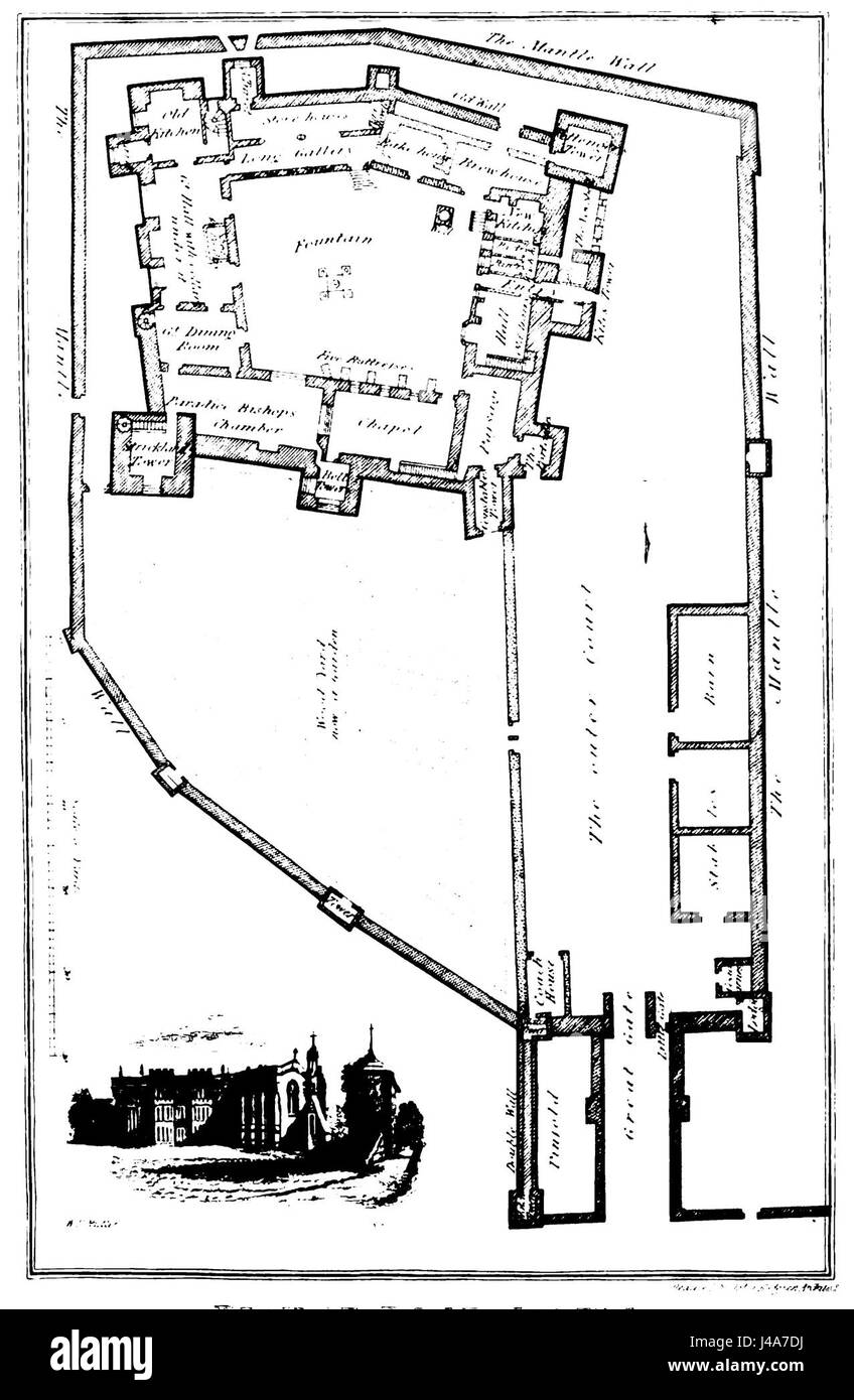 Architectural plan outlines layout hi-res stock photography and images ...