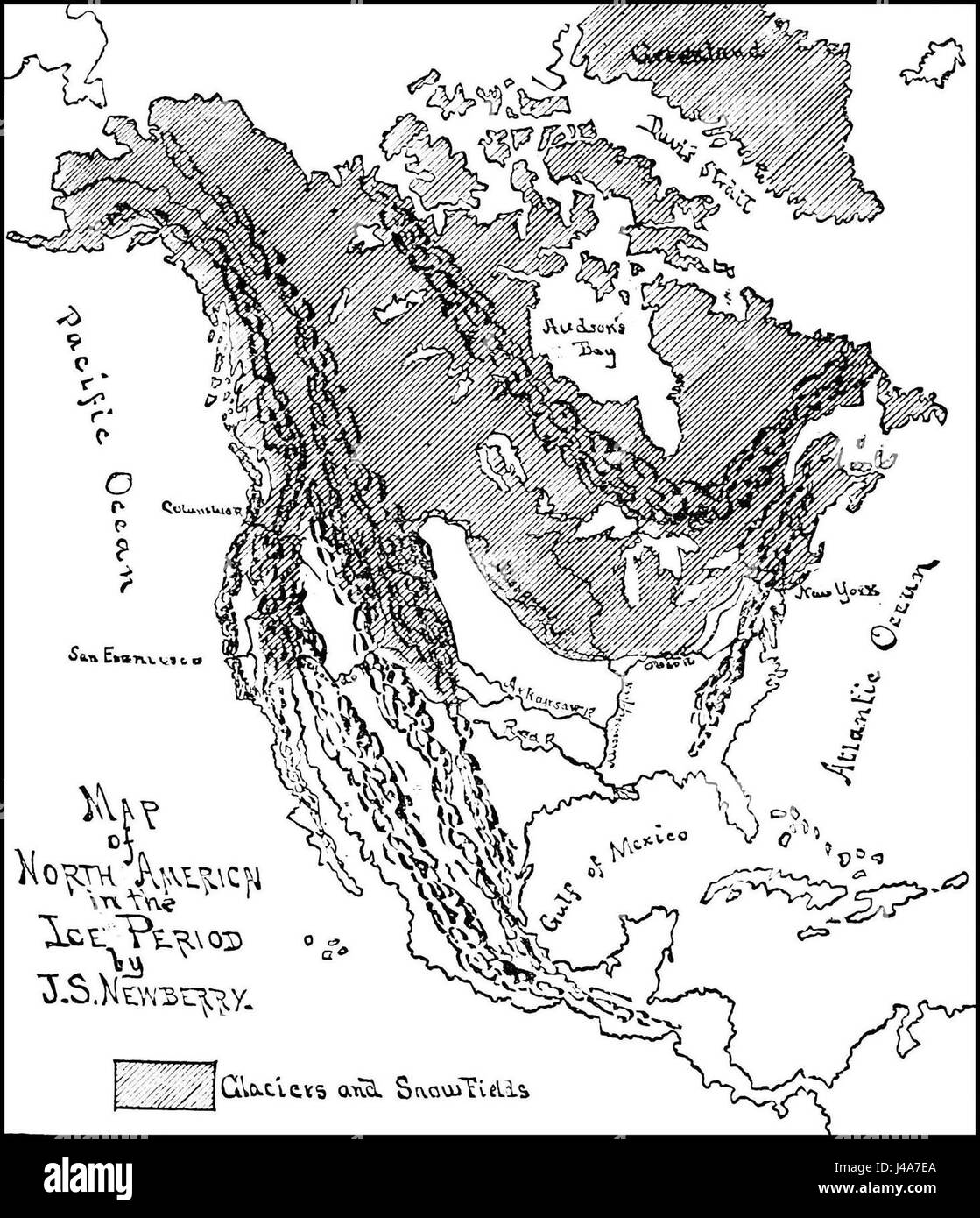 This map from the 'Popular Science Monthly' illustrates North America ...
