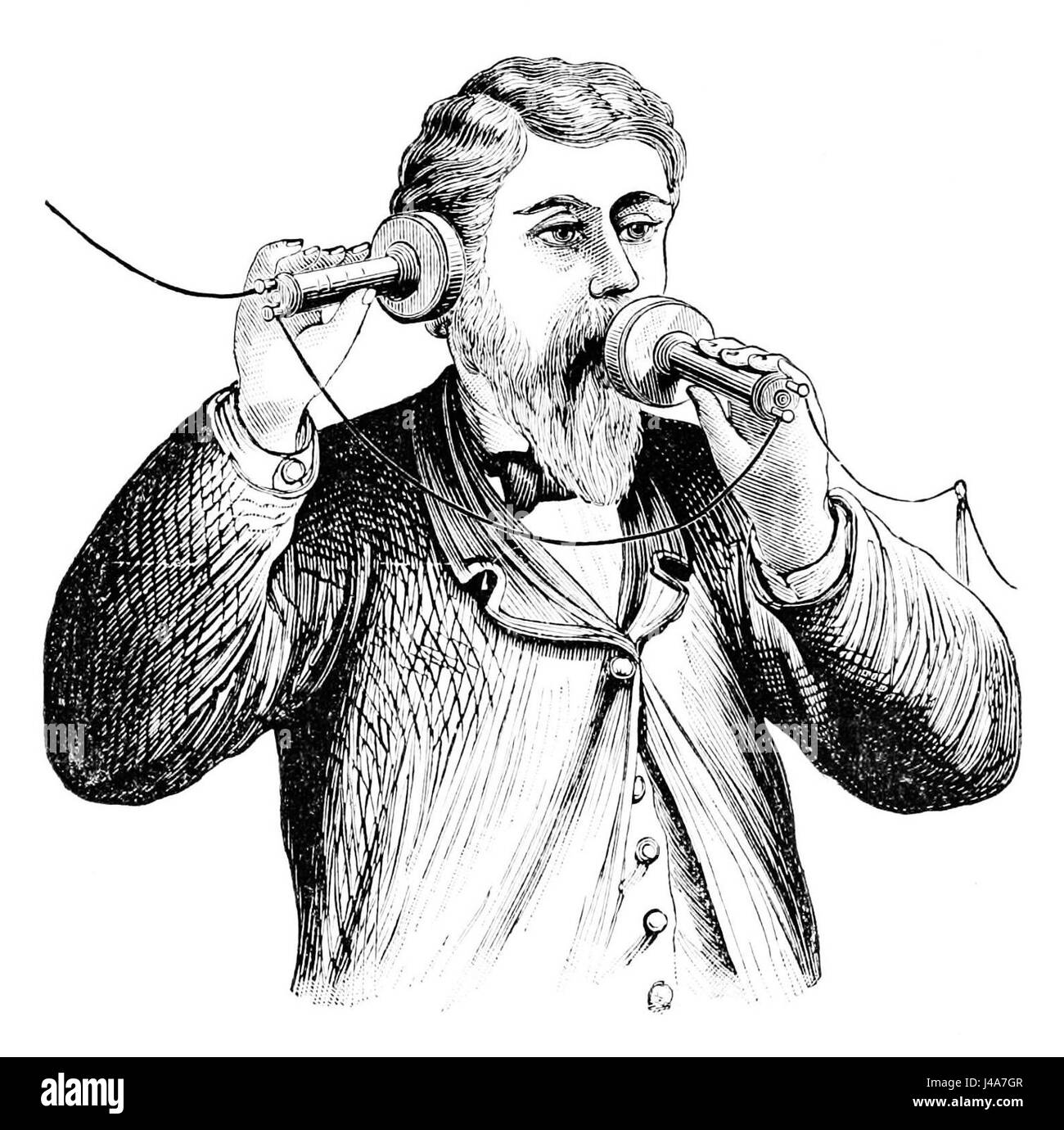 Early telephone historical hi-res stock photography and images - Alamy