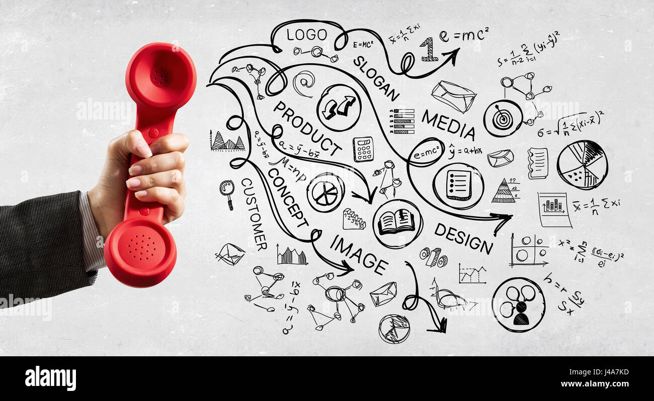 Getting a call Stock Photo - Alamy