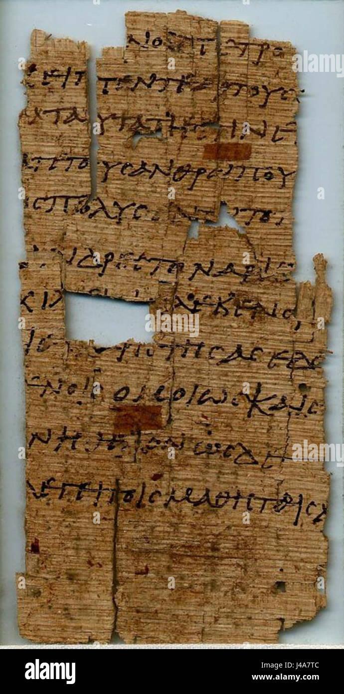POxy1596 III is a fragment from a papyrus manuscript of an ancient ...