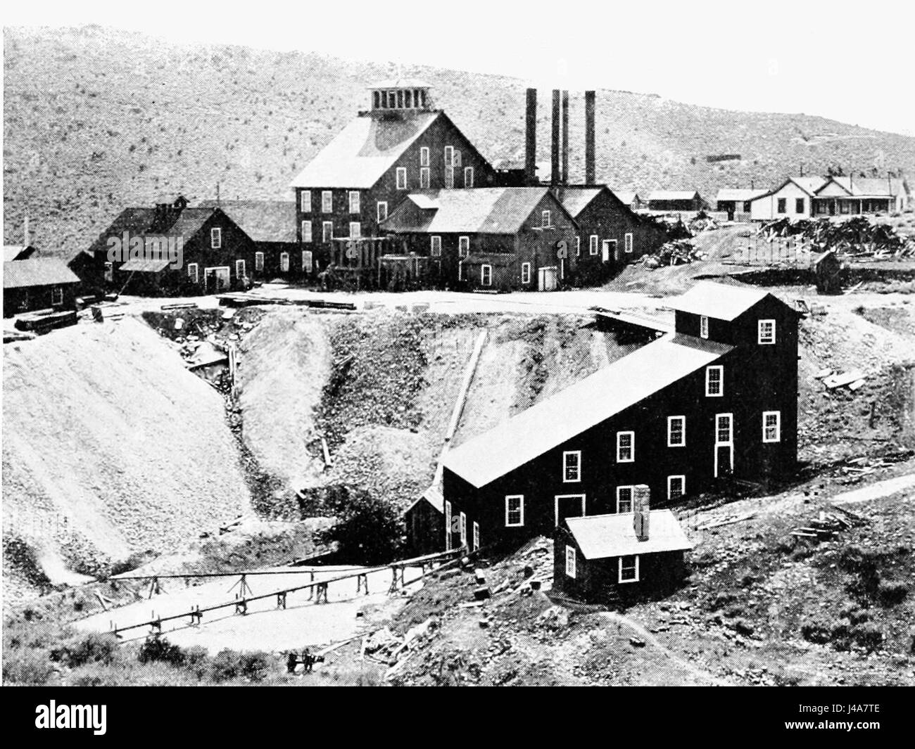 Mine waste Black and White Stock Photos & Images - Alamy