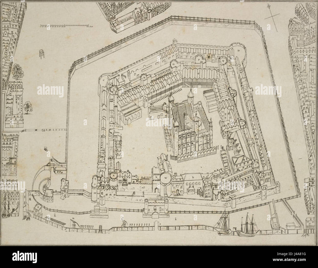 Tower of london map plan hi-res stock photography and images - Alamy