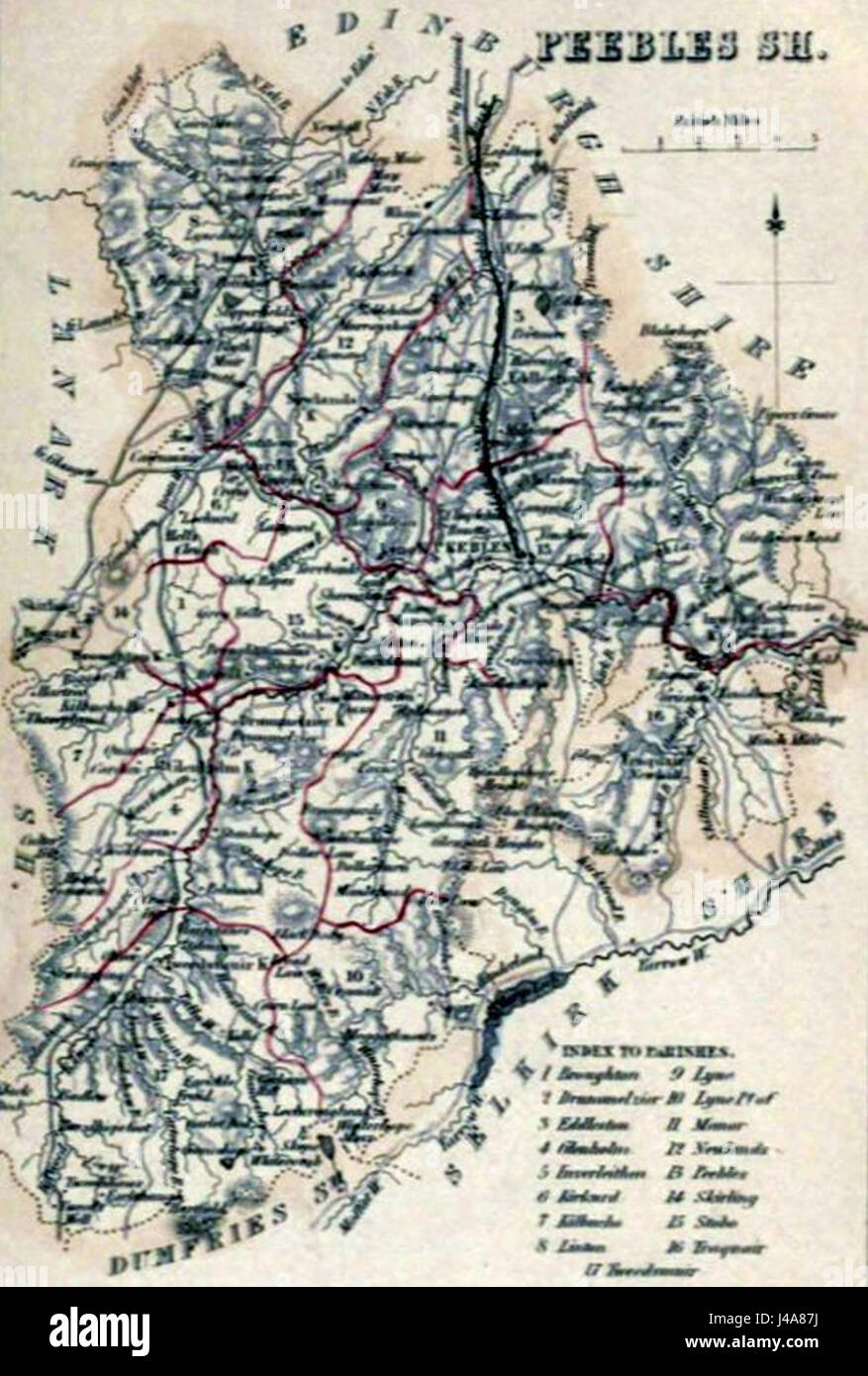 Parishes map hi-res stock photography and images - Alamy