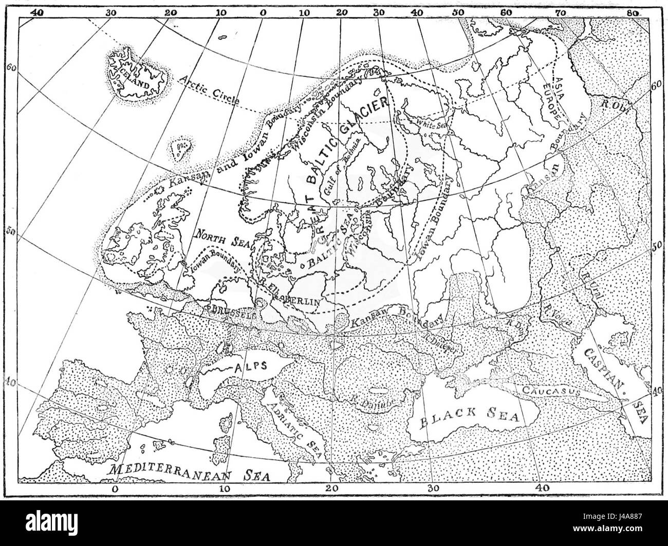 The stages of the Ice Age in Europe describe the various climatic and ...