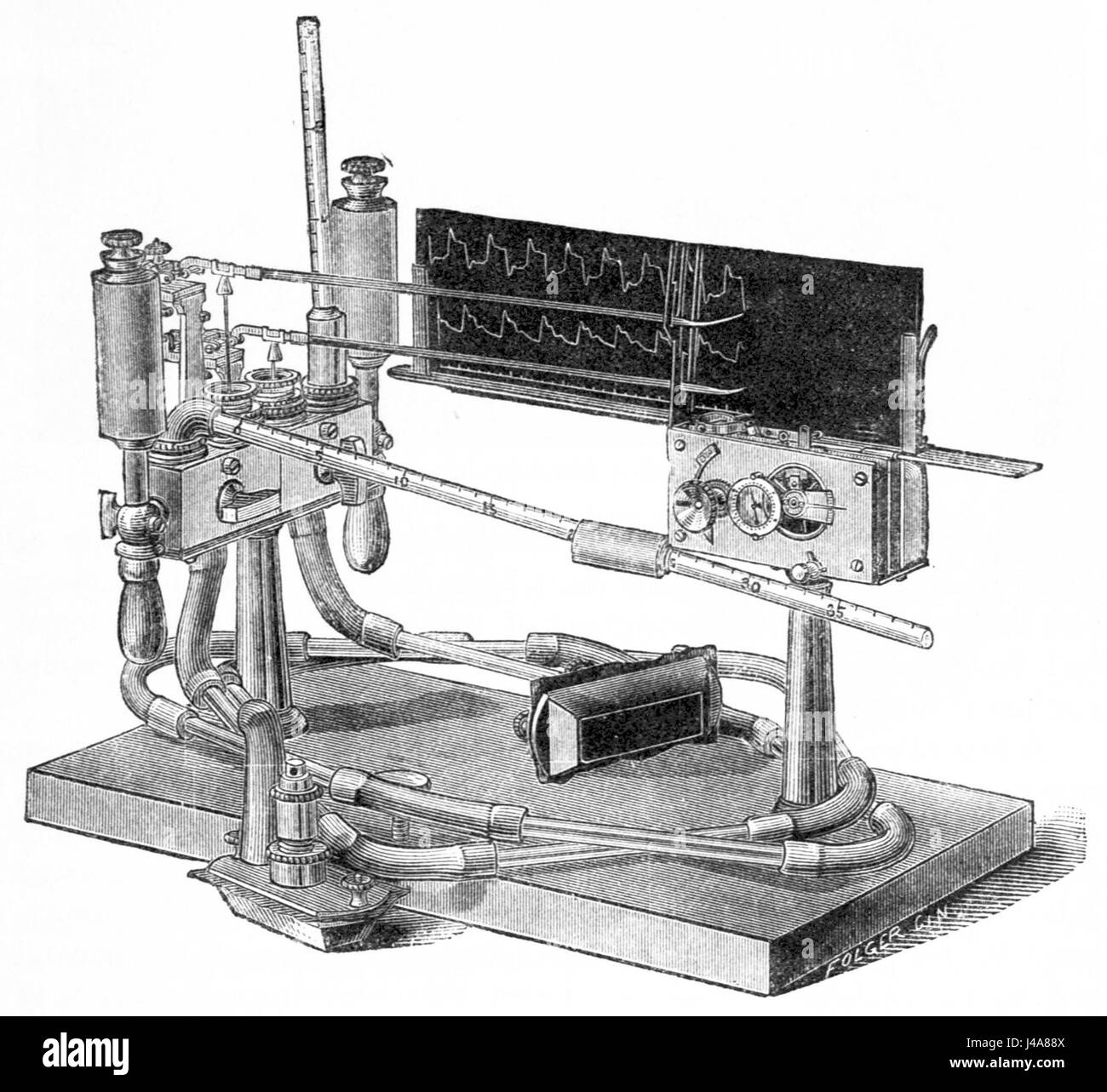 This is an image of a sphygmograph from the PSM (Popular Science ...