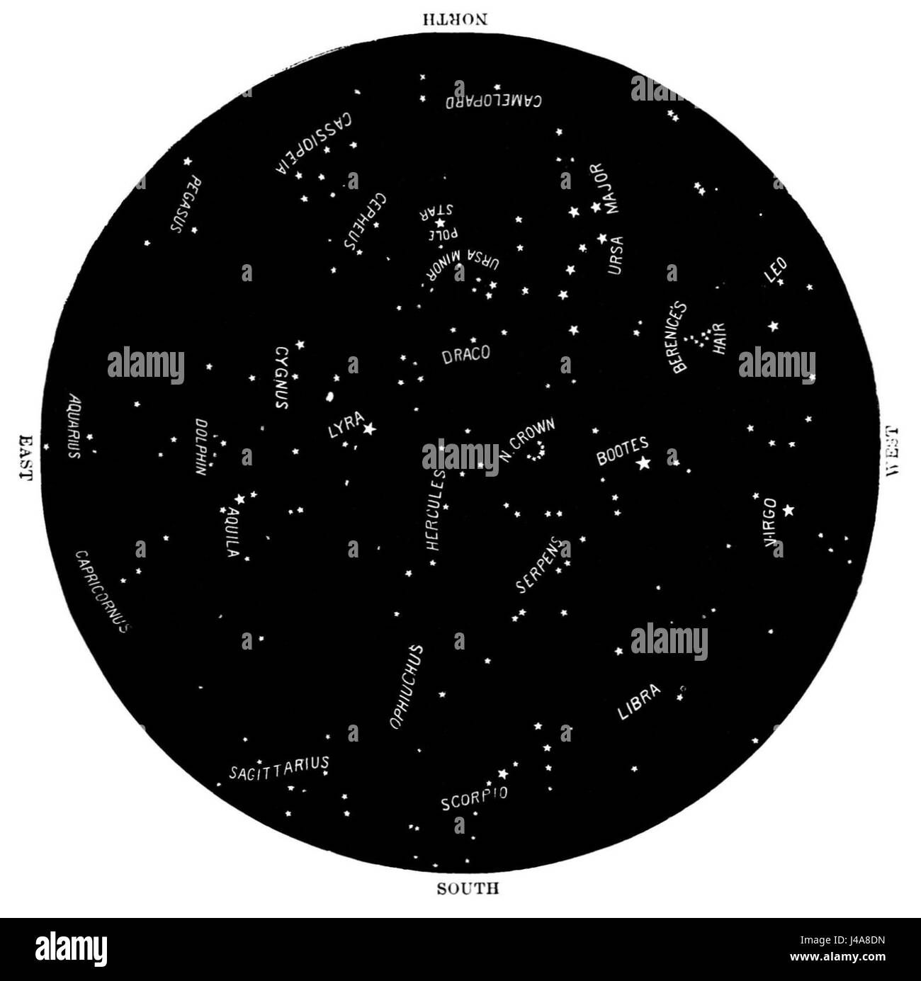 Map of the heavens hi-res stock photography and images - Alamy