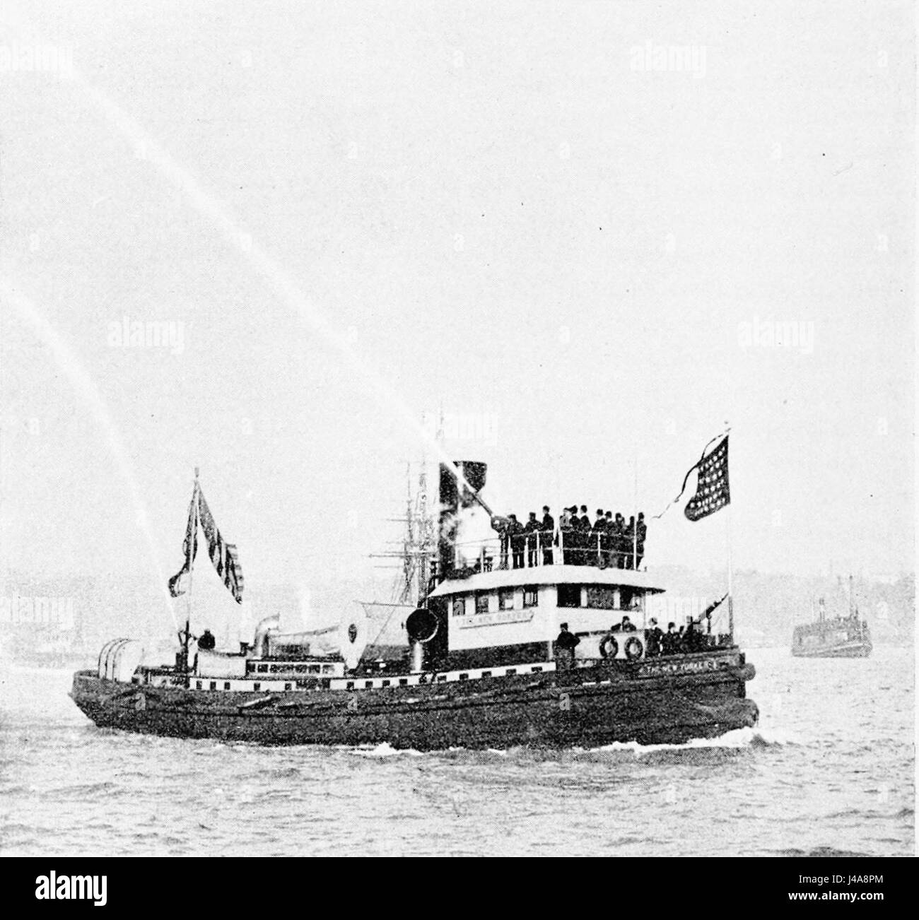 New york fireboat marine Black and White Stock Photos & Images - Alamy