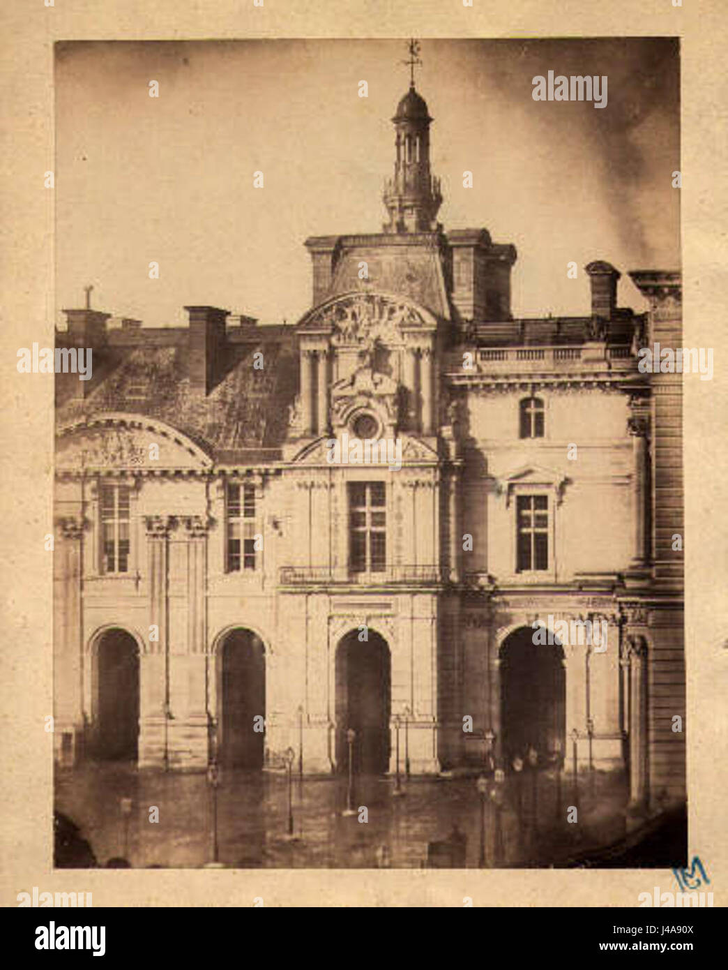 The Pavillon de Rohan, as seen from the Place du Carrousel around 1855 ...