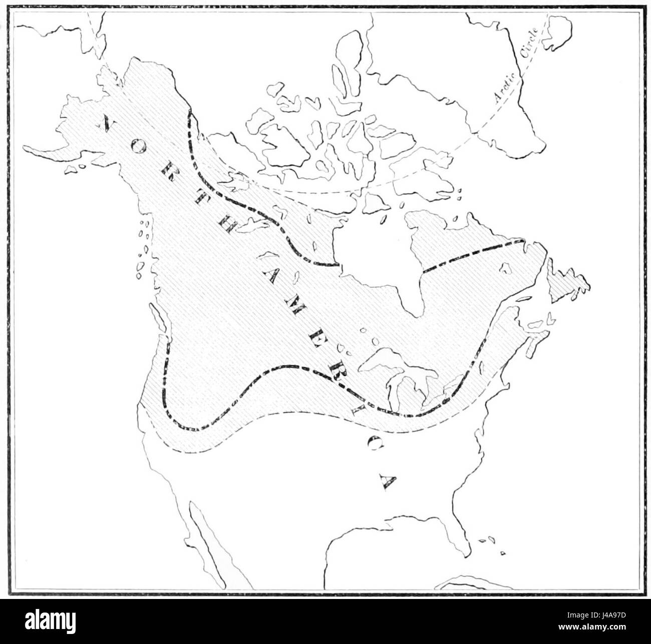PSM V44 D830 Territorial limits of the beaver and beaver eaters Stock ...