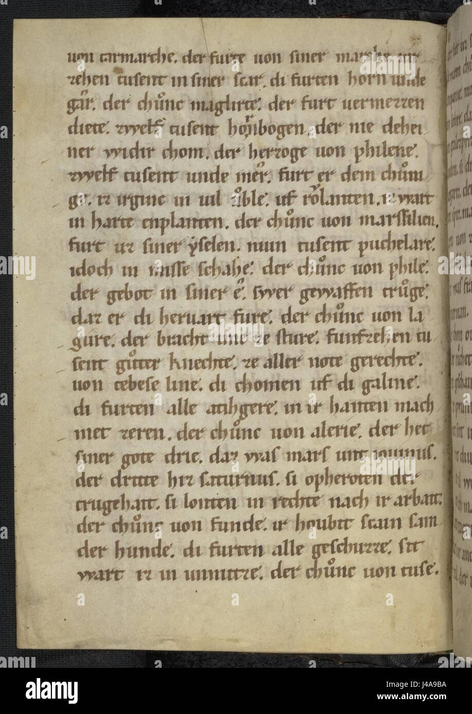 The 'Rolandslied' by Pfaffe Konrad, preserved in the manuscript 'cod ...