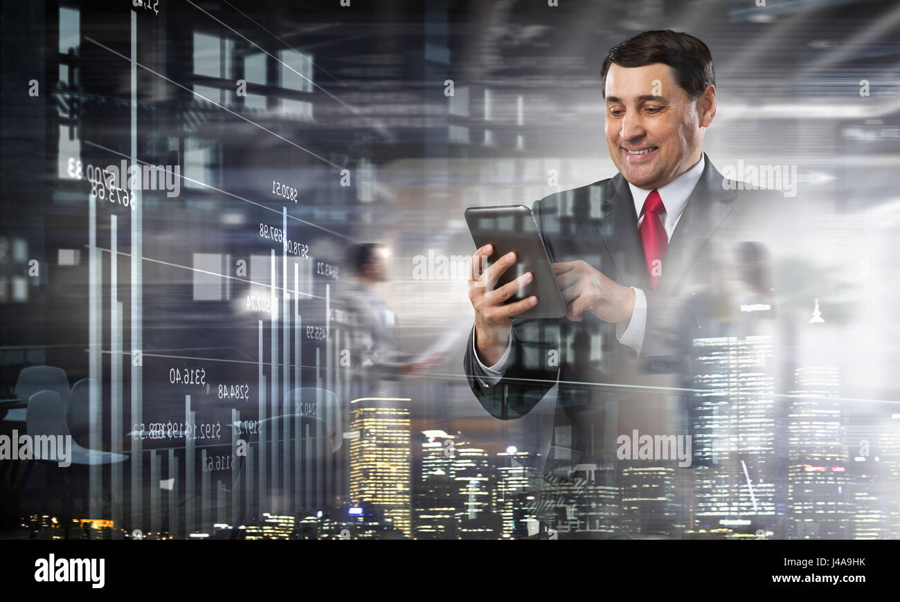 Portrait of aged CEO Stock Photo - Alamy