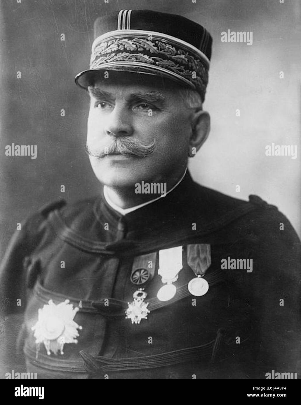 A historical portrait of General Joseph Joffre, a French military ...