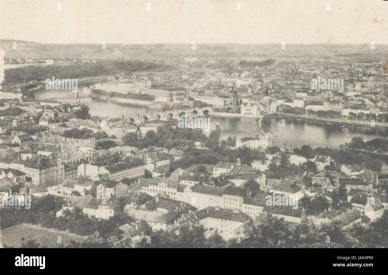 The image of Prague (Praha) in 1934 captures the city during the early ...