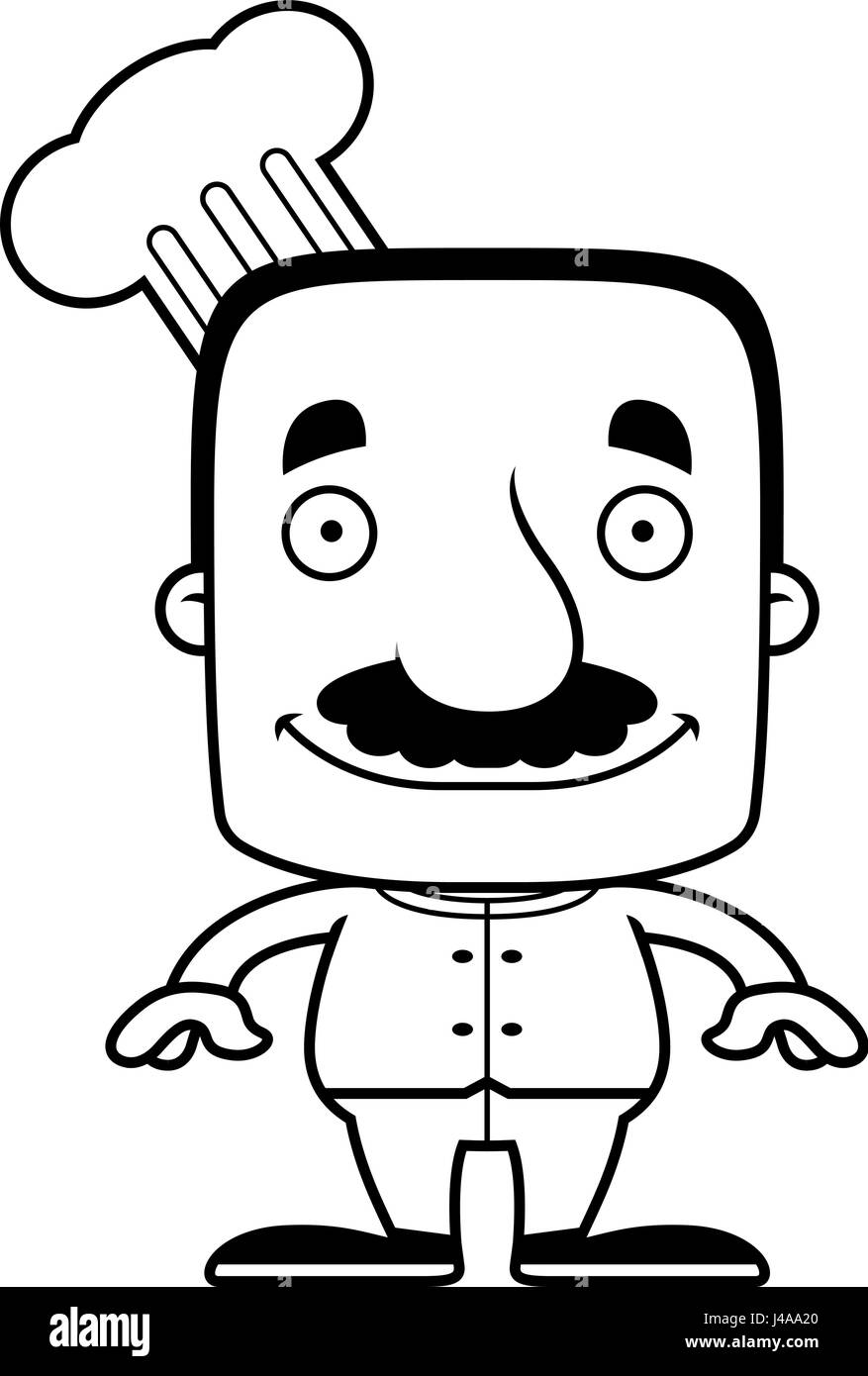 A cartoon chef man smiling Stock Vector Image & Art - Alamy