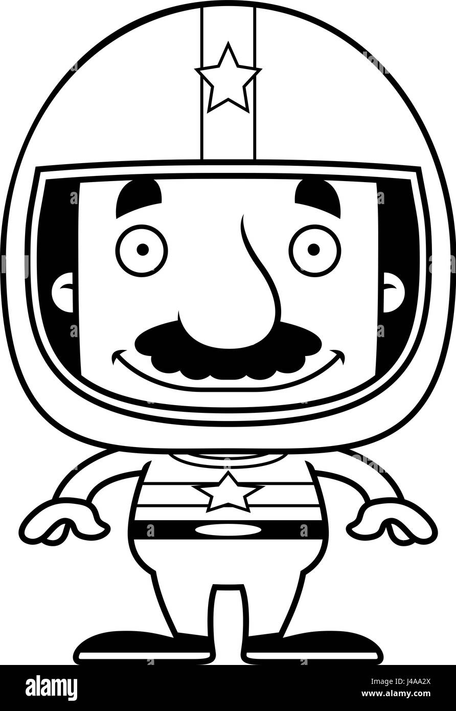 A cartoon race car driver man smiling Stock Vector Image & Art - Alamy