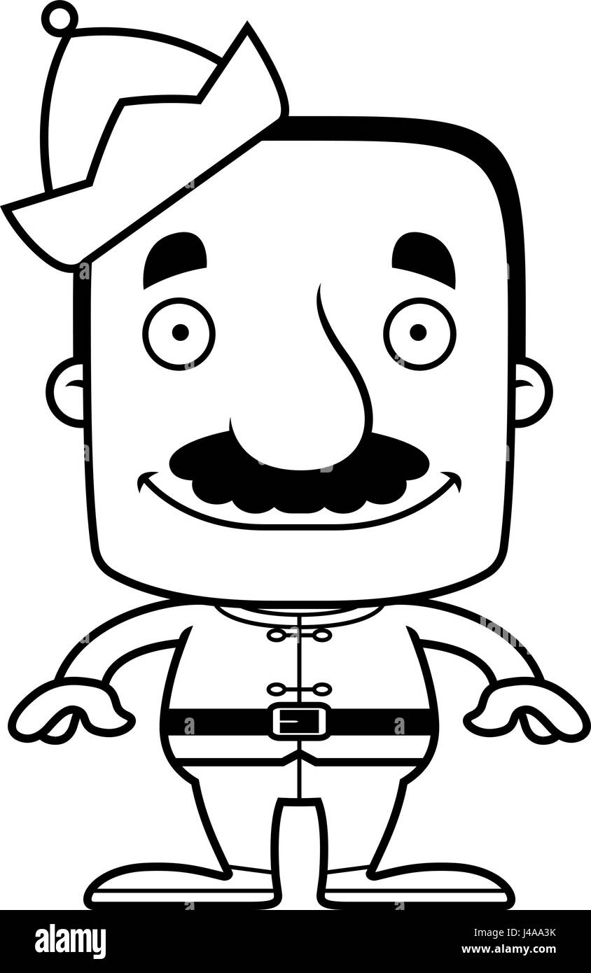 A cartoon Xmas elf man smiling Stock Vector Image & Art - Alamy