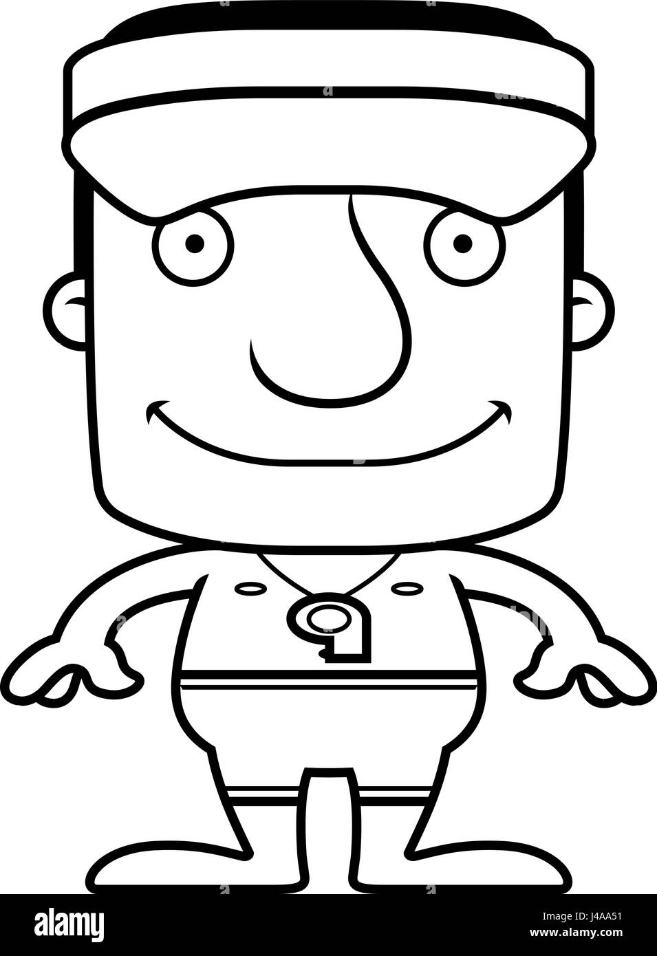 A cartoon lifeguard man smiling Stock Vector Image & Art - Alamy