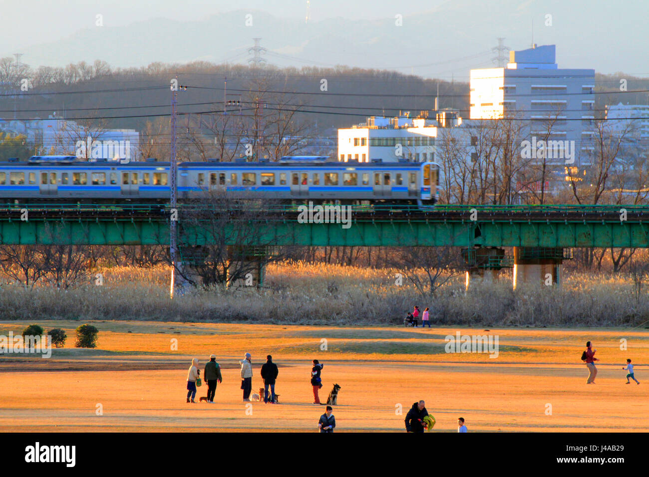 Japanese railway bridge tokyo hi-res stock photography and images - Alamy