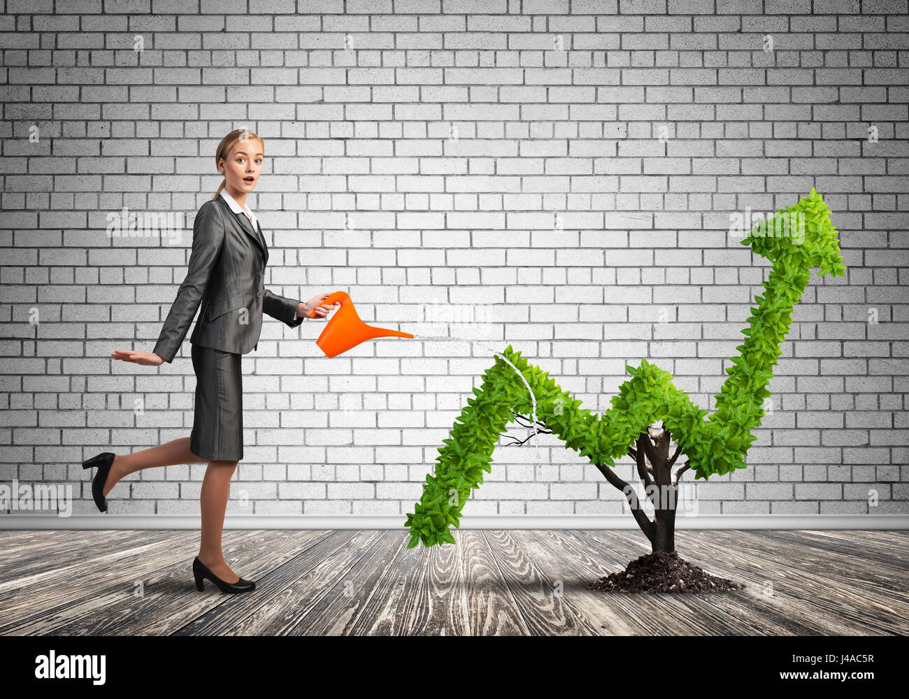 Make your money grow Stock Photo - Alamy