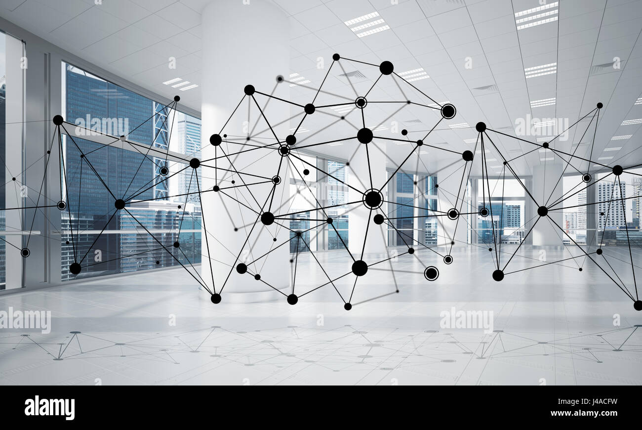 Networking and wireless connection as concept for effective modern ...