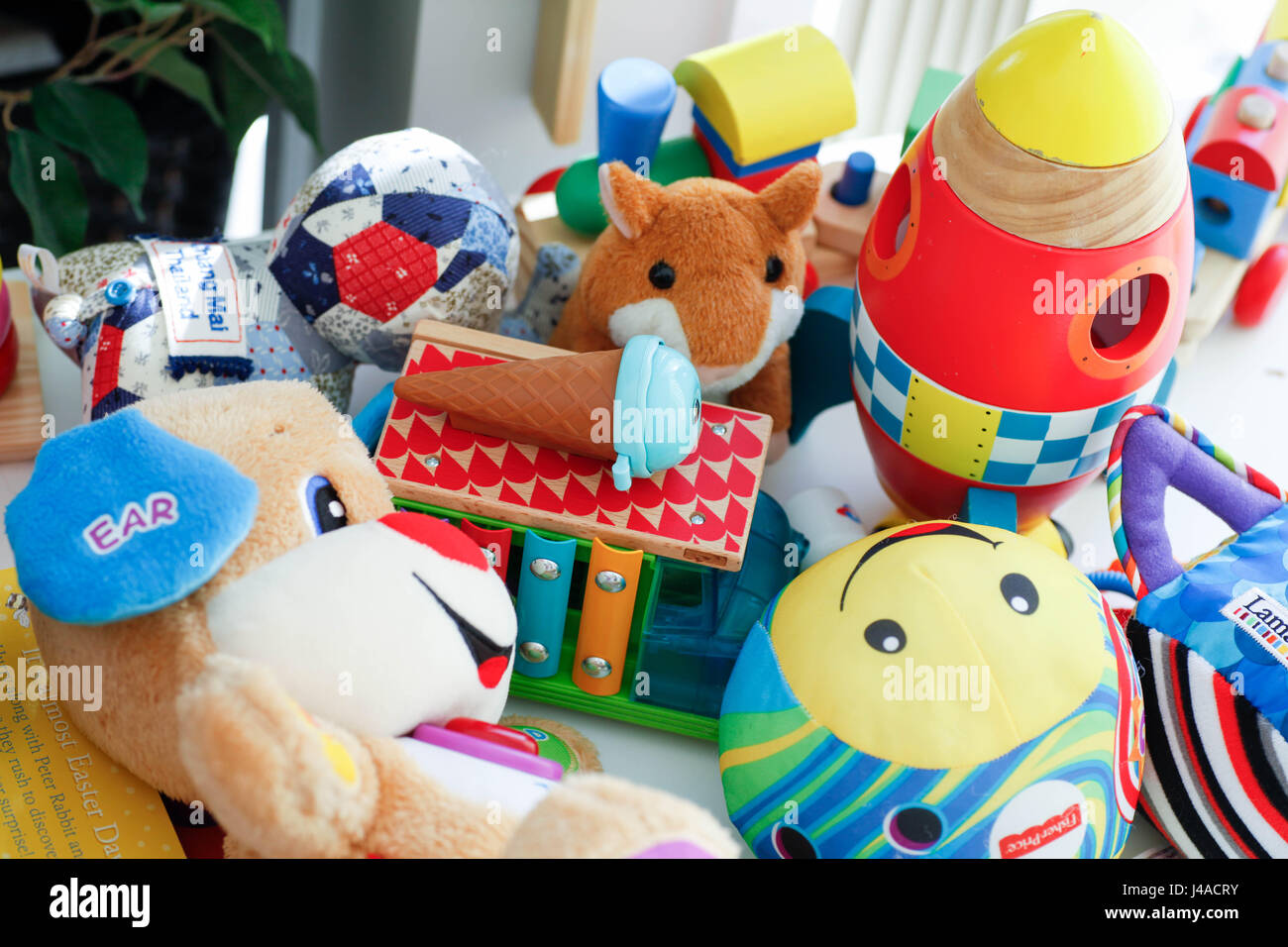 Collection of Children Toys Stock Photo - Alamy