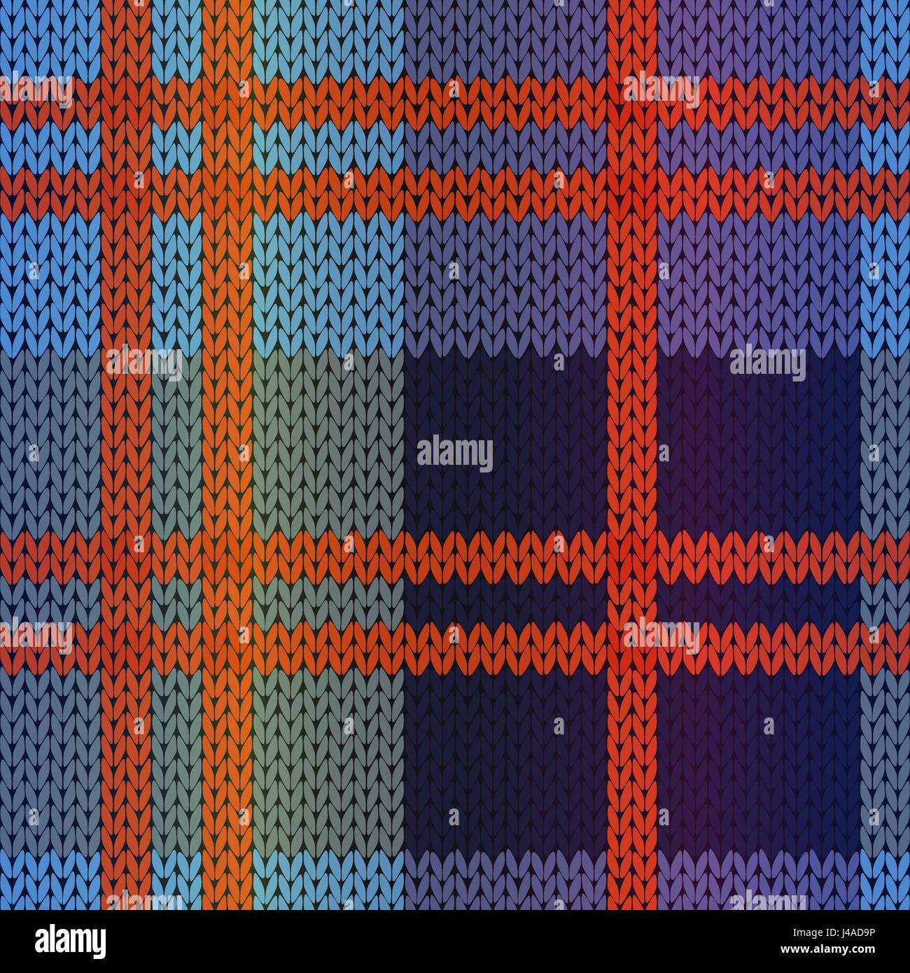 Seamless knitting vector pattern as a fabric texture mainly in red ...