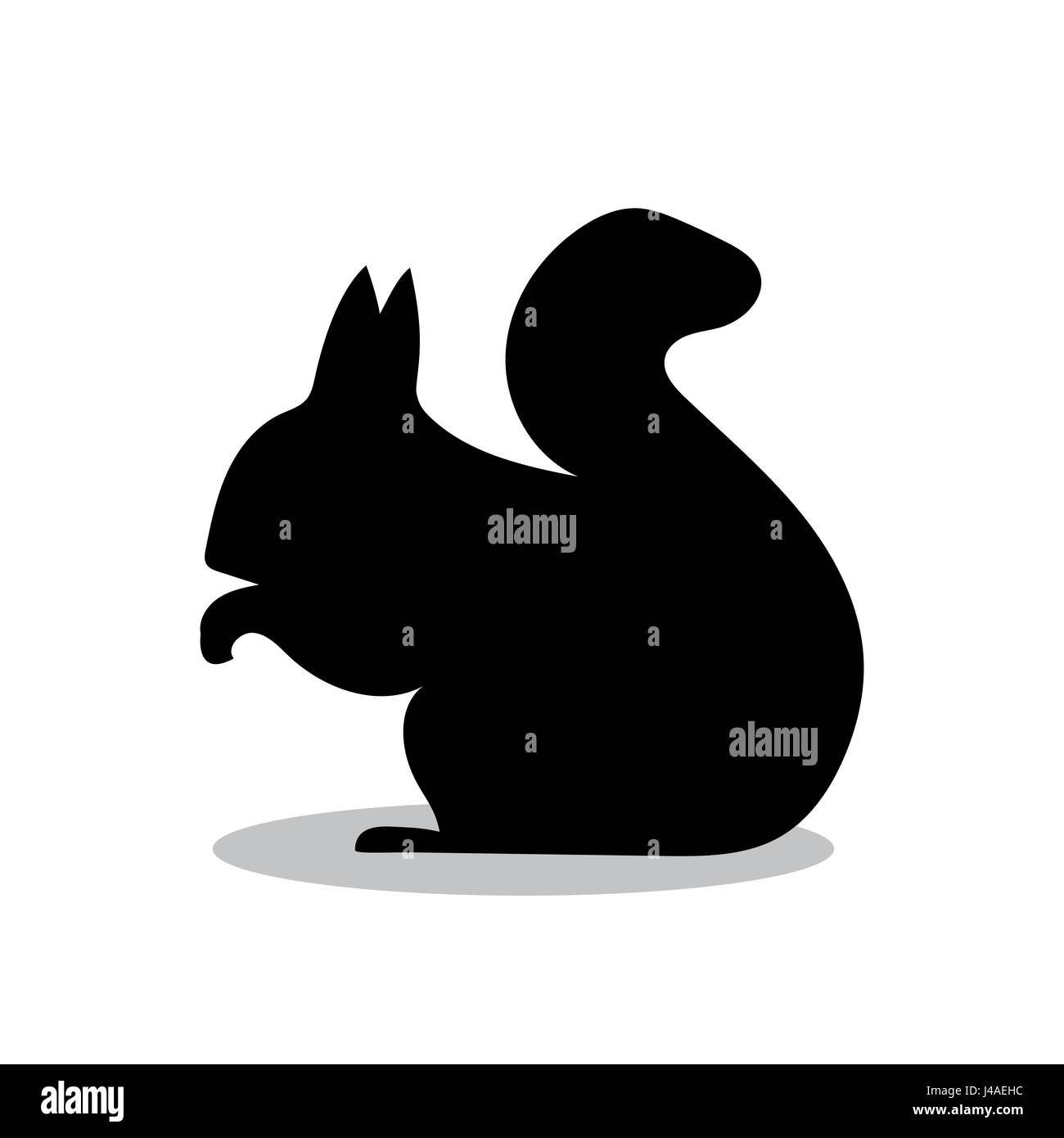 Black rodent silhouette hi-res stock photography and images - Alamy
