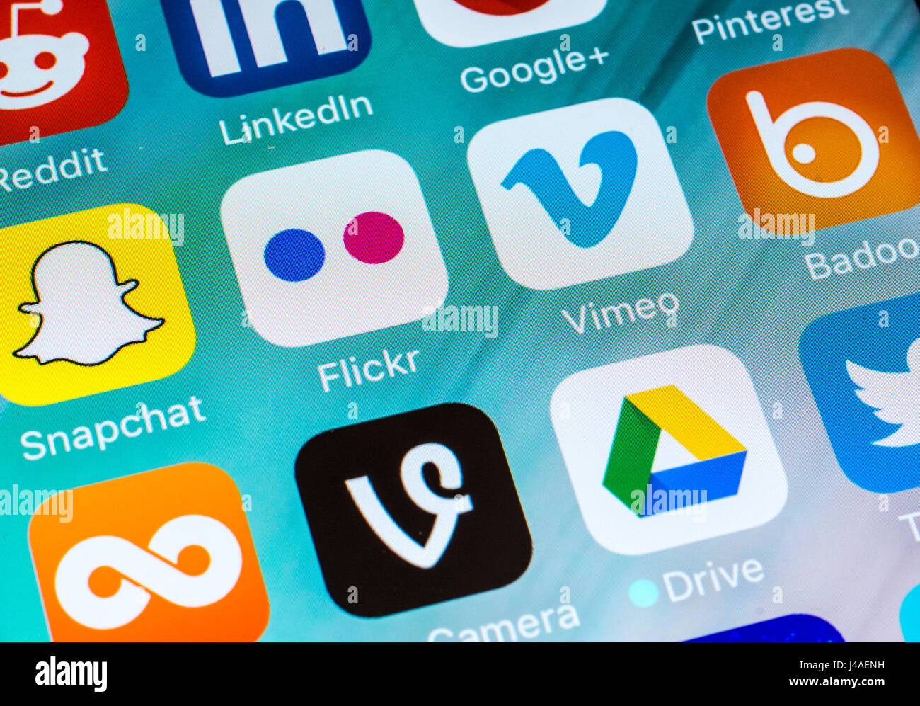 Logos social media video hi-res stock photography and images - Alamy