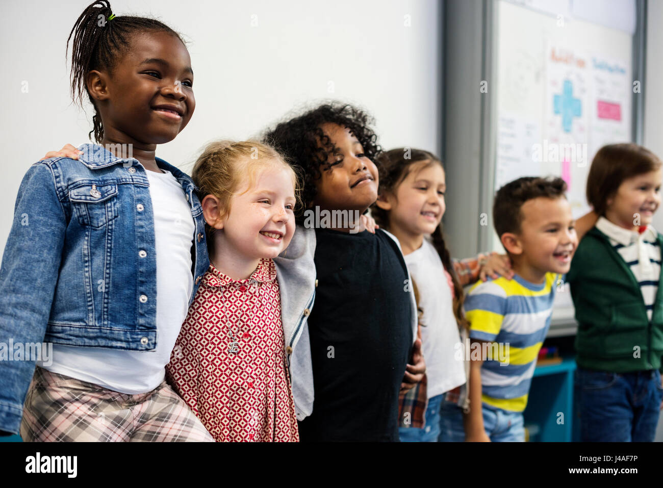 Students Standing In Line