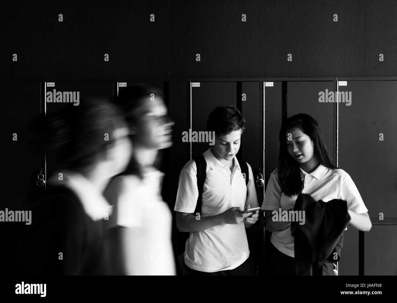 Students high school lifestyle Stock Photo - Alamy