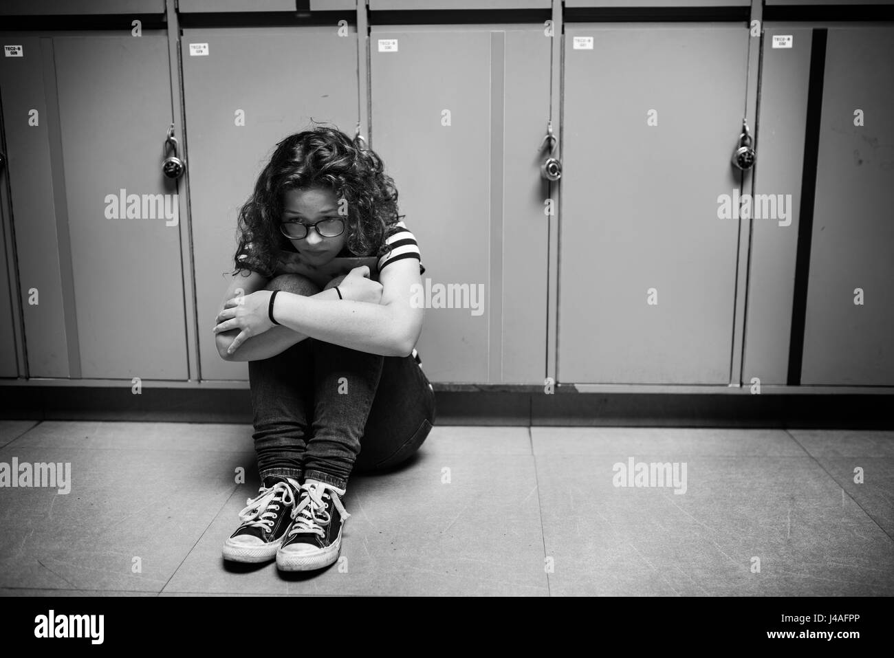 Girl bullying Black and White Stock Photos & Images - Alamy