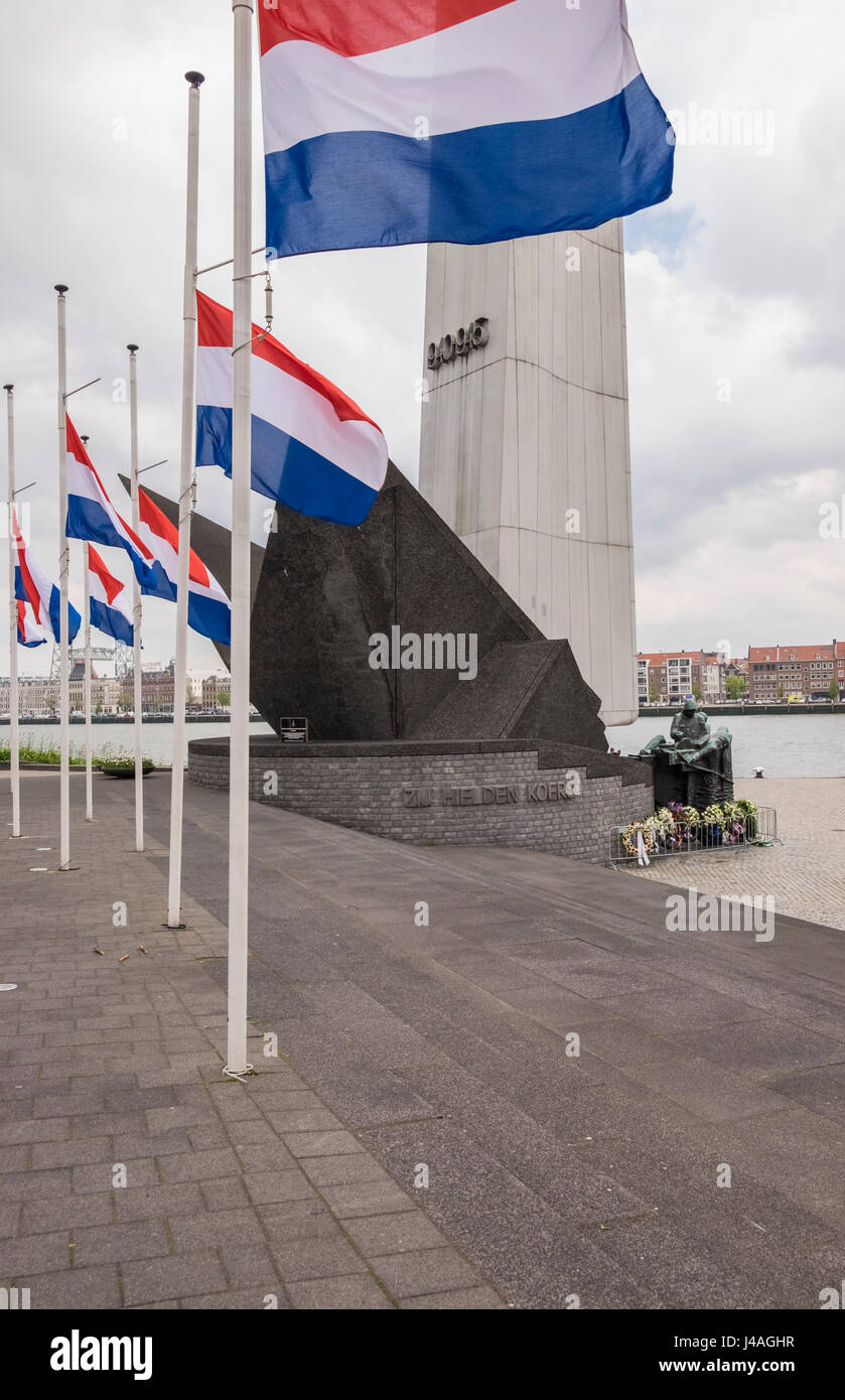 War memorial laid with wreaths on annual Liberation Day of 5 May ...