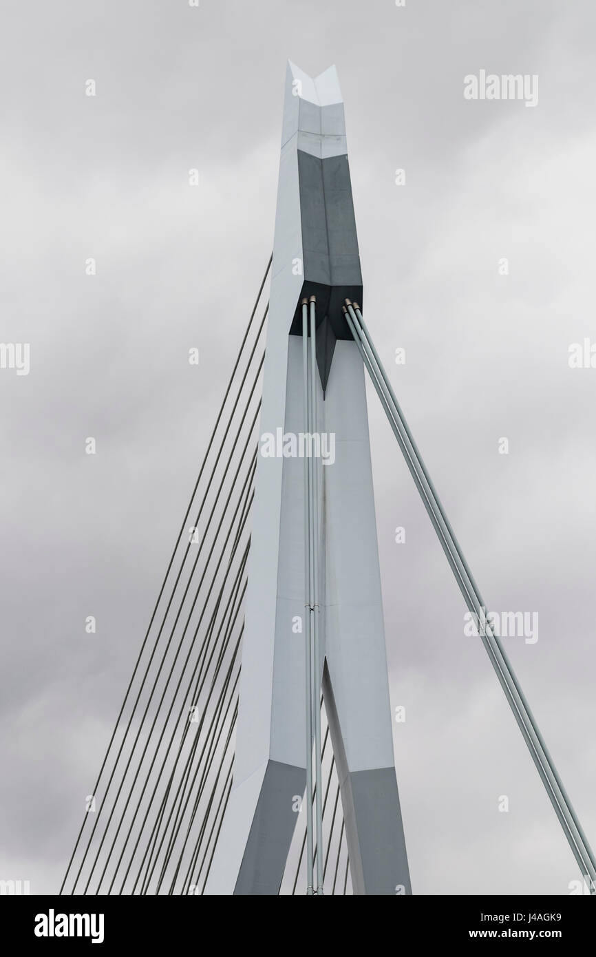 Erasmusbrug (Erasmus Bridge) section, Rotterdam, The Netherlands Stock ...