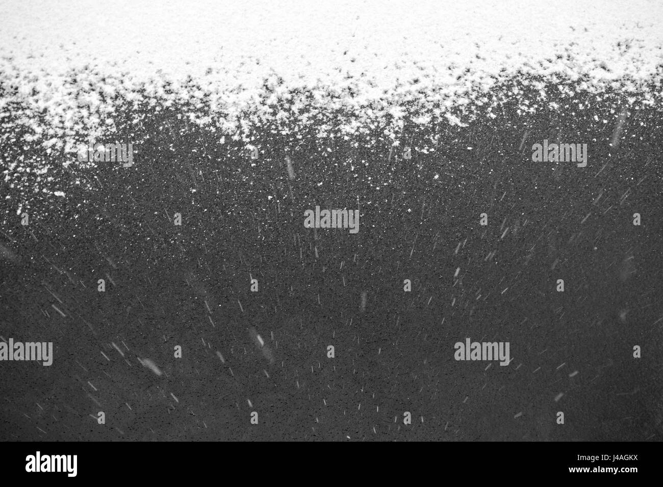 Falling snow and ice Black and White Stock Photos & Images - Alamy