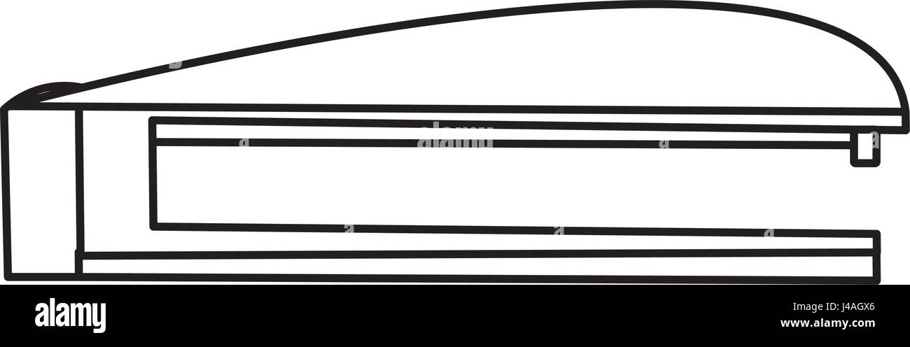 stapler and metal staple office utensil line Stock Vector Image & Art ...